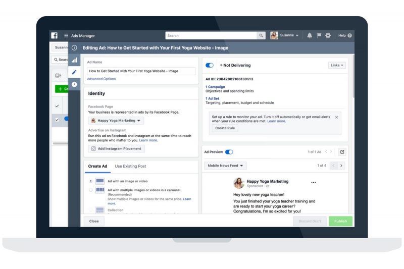 How To Set Up Your First Facebook Ad